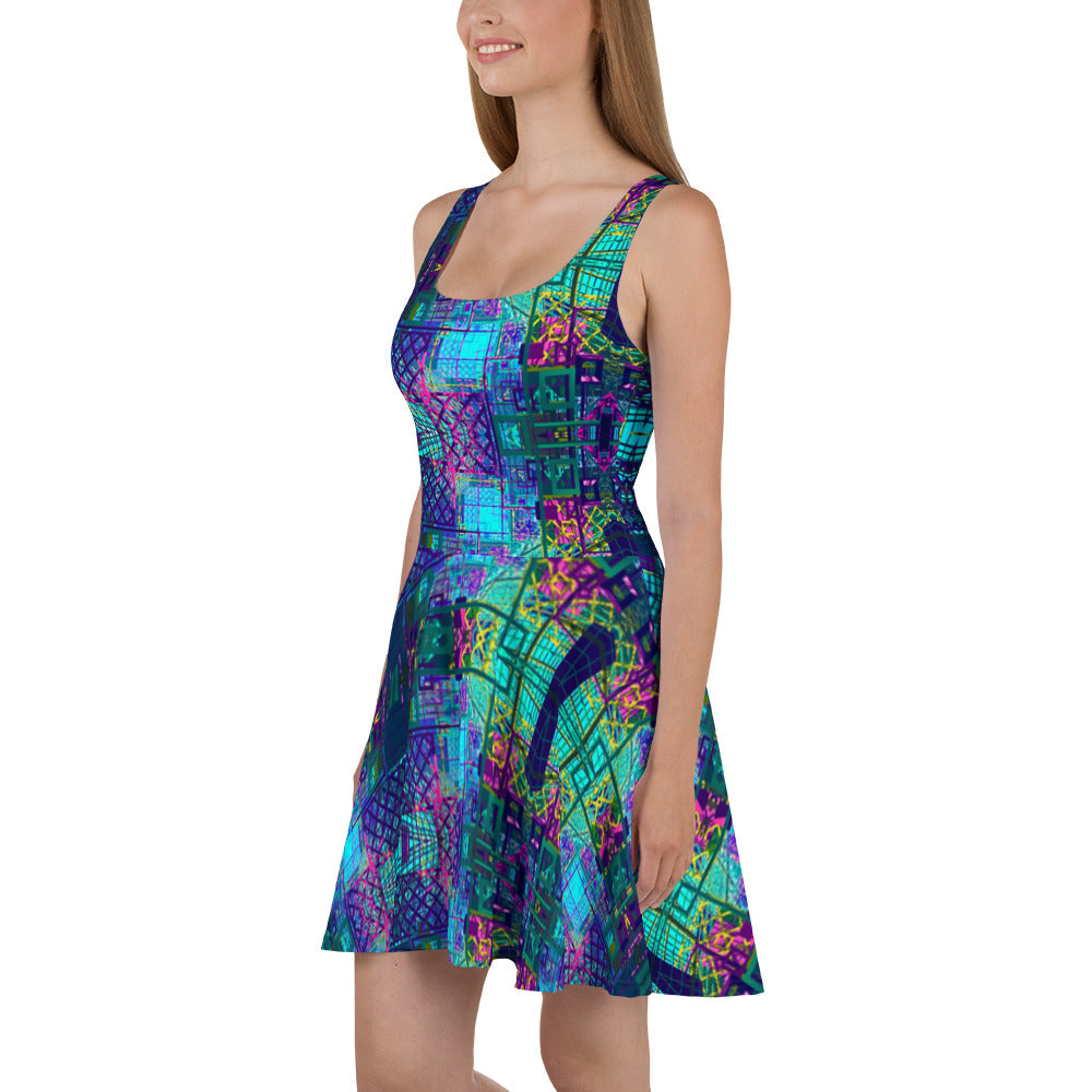 Window Pane Skater Dress – Evonnaye Designs